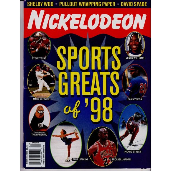 Nickelodeon | Other | Nickelodeon Magazine Sports Greats Of 98 Dec 998 ...